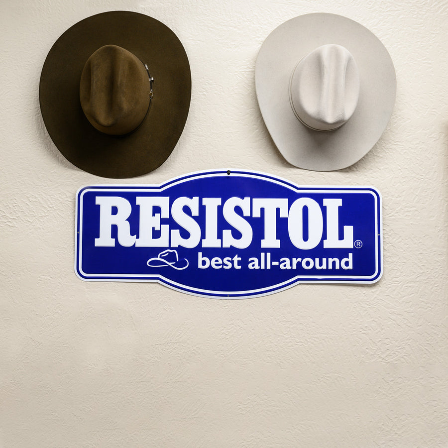 Embossed Resistol Metal Tacker Sign – RESISTOL