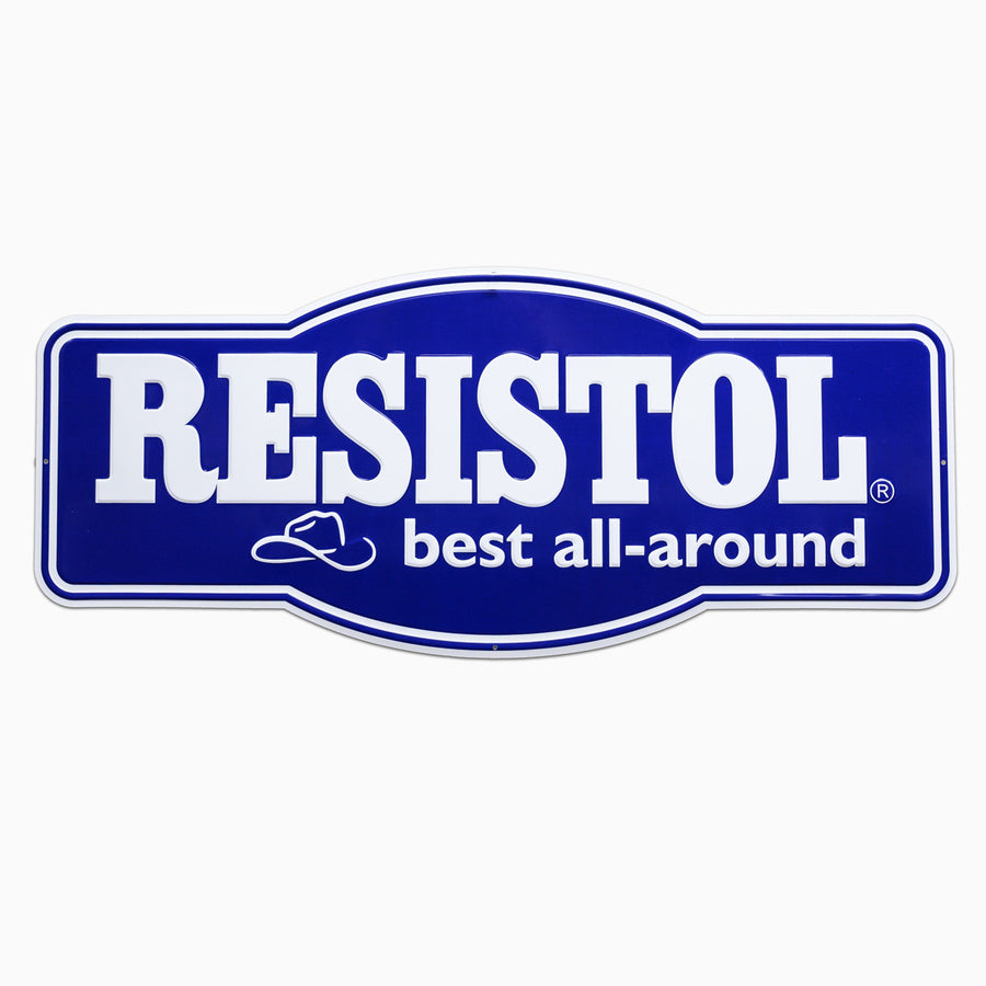 Embossed Resistol Metal Tacker Sign – RESISTOL